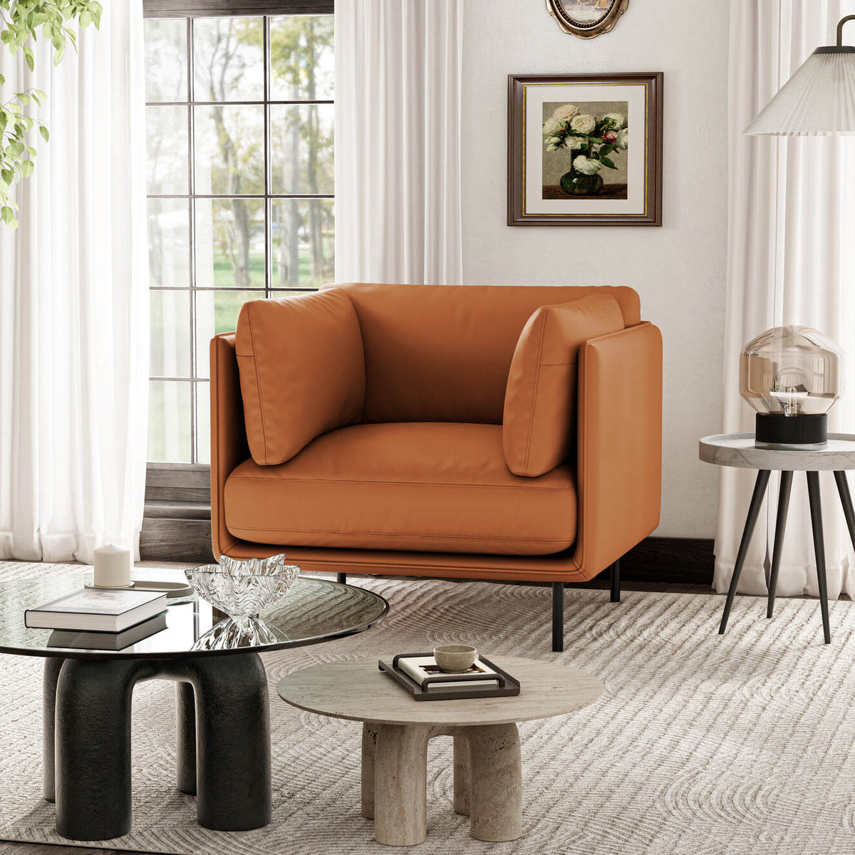 Chloe Leather Accent Chair – Valencia Theater Seating Australia