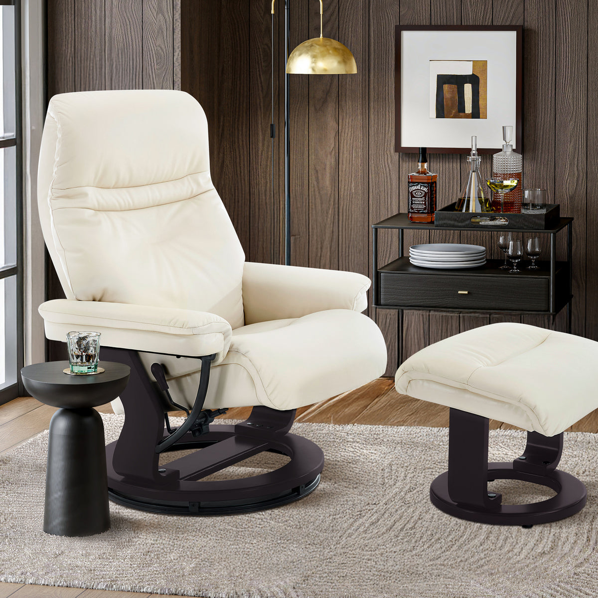 Massimo Leather Recliner with Ottoman – Valencia Theater Seating Australia